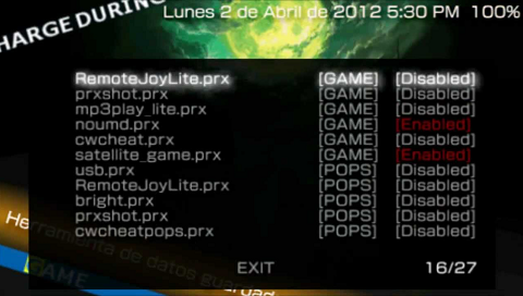 SystemMenu PSP - GameBrew