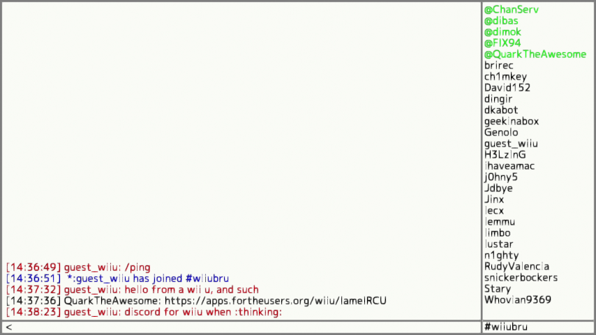 LameIRCU Wii U - GameBrew