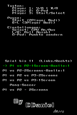 Pong DS (DDaniel) - GameBrew