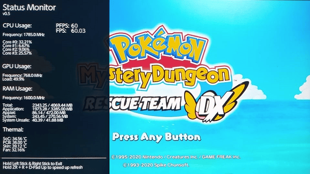 Pokemon Mystery Dungeon DS 60 FPS Mod Switch - GameBrew