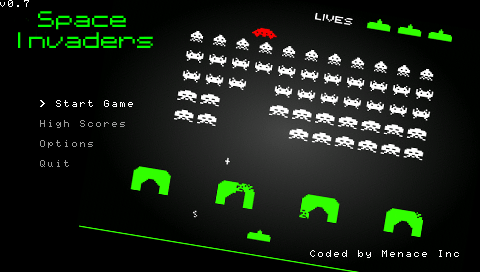 Revenge of the invaders PSP - GameBrew