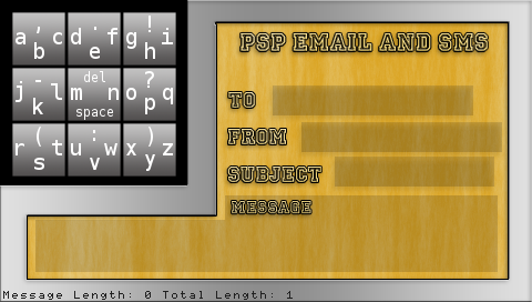 PSP eMail and SMS - GameBrew