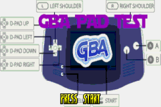Game Boy Advance DPAD Test - (System Tools) - GameBrew
