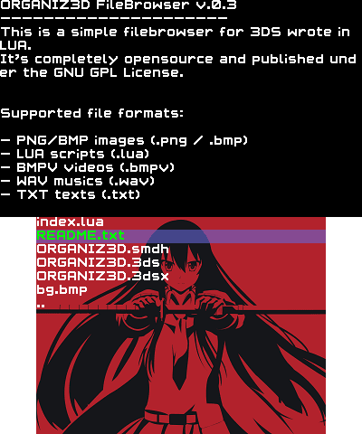 ORGANIZ3D 3DS - GameBrew