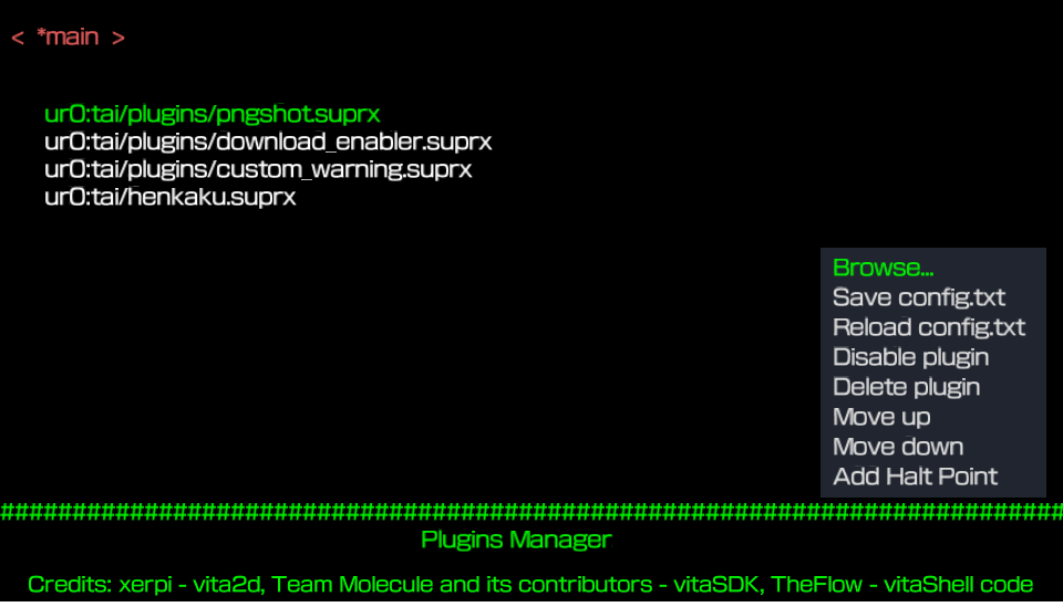 Plugins Manager Vita - Vita Homebrew Apps (File Browsers) - GameBrew