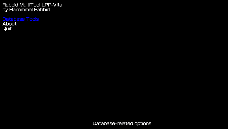 Rabbid MultiTool LPP-Vita - Vita Homebrew Apps (Utilities) - GameBrew