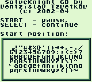 Solve Knight GB - GameBrew