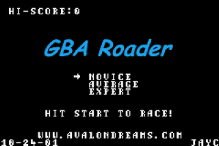 GBA Roader - (Racing) - GameBrew