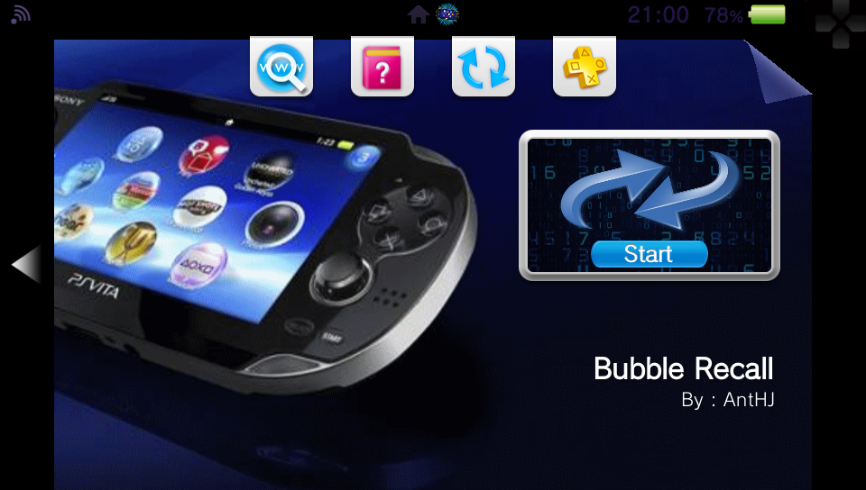 Bubble Recall Vita - Vita Homebrew Apps (Utilities) - GameBrew