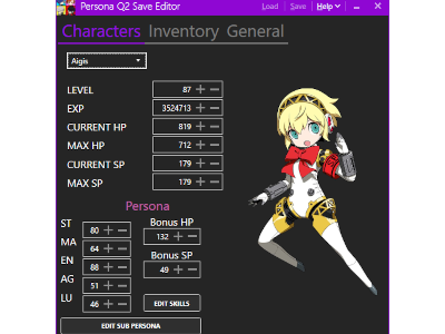 Persona Q2 Save Editor 3DS - GameBrew
