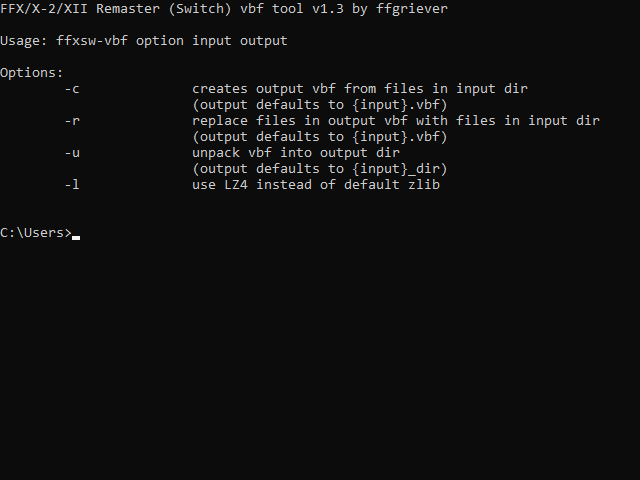 Final Fantasy X X-2 and XII Unpack Repacker Switch - GameBrew