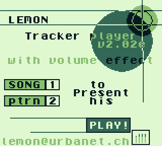 Lemon Tracker Demo Gb Gamebrew