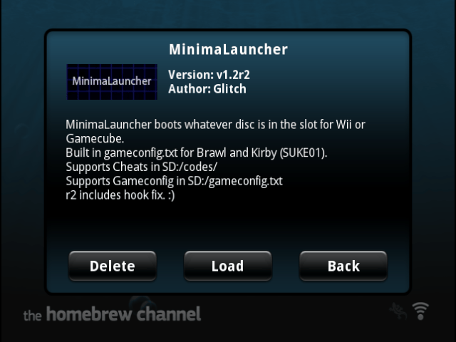 MinimaLauncher Wii - GameBrew