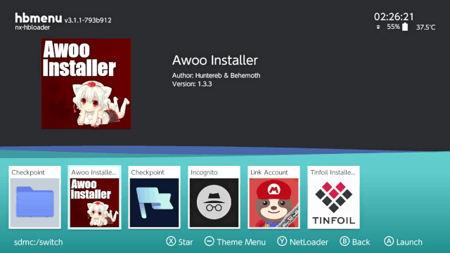 Awoo Installer Switch - GameBrew