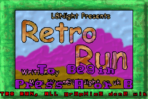 Retro Run GBA - (Shooter) - GameBrew