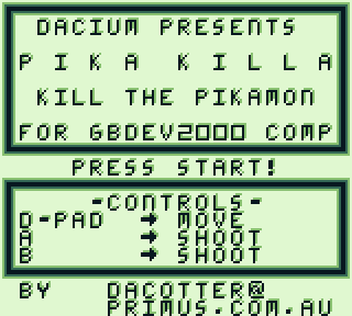 Pikakiller GB - GameBrew