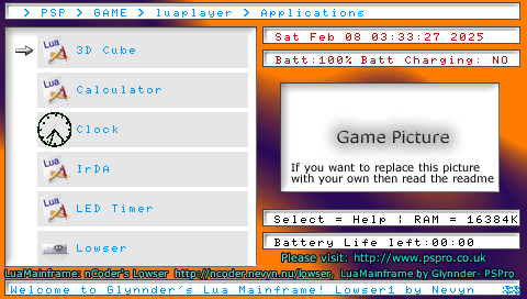 LuaMainframe PSP - GameBrew