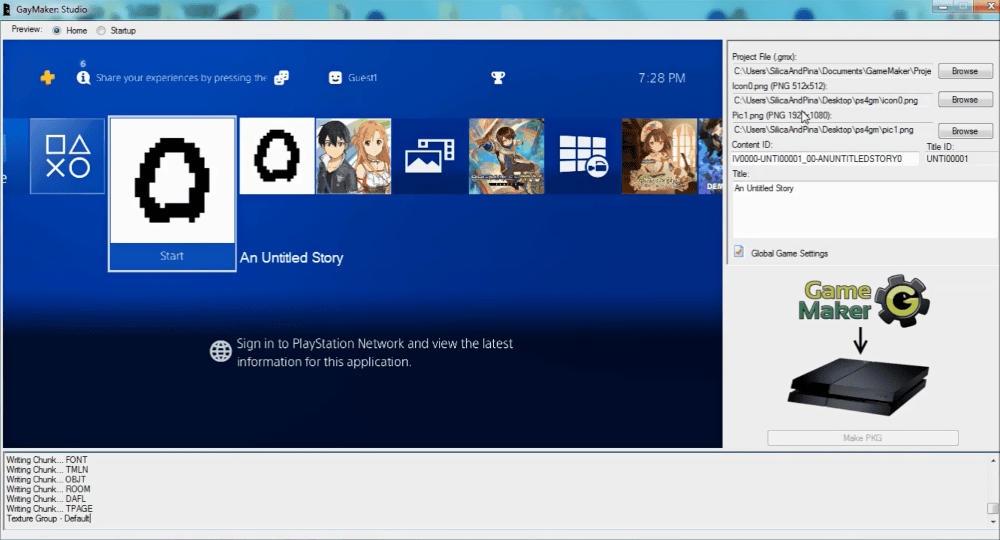 GayMaker Studio PS4 - GameBrew