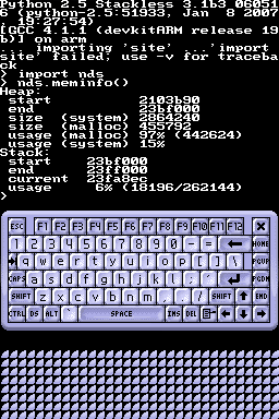 NDSPython - GameBrew