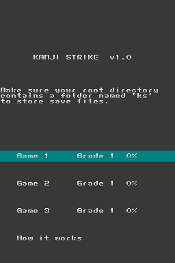 Kanji Strike DS - GameBrew