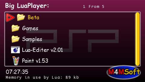 Big LuaPlayer PSP - GameBrew
