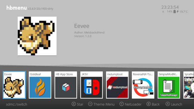 Eevee - Pokemon Home Alternative Switch - GameBrew