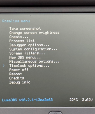 Luma3DS - Timelock - GameBrew