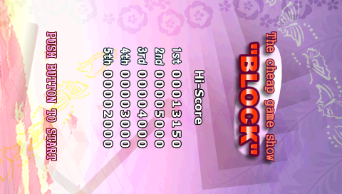 The cheap game show - BLOCK for PSP - GameBrew