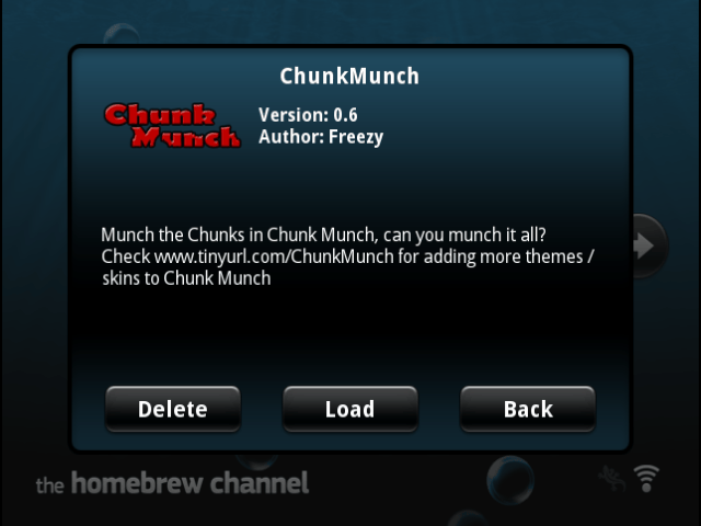 Chunk Munch Wii - GameBrew