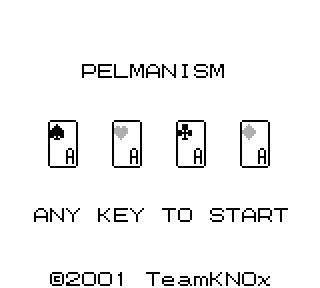 Pelmanism GB - GameBrew