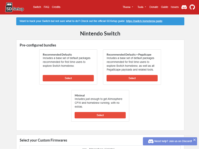 SDSetup Switch - GameBrew