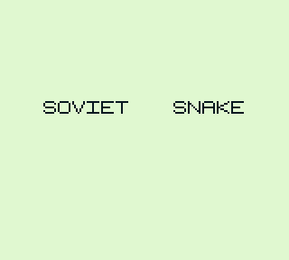 Soviet Snake GB - GameBrew