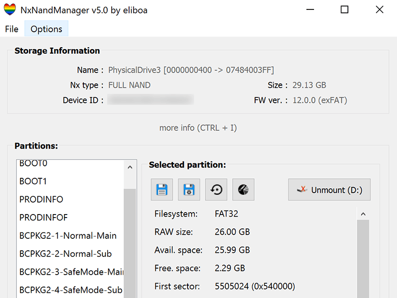 NxNandManager Switch - GameBrew