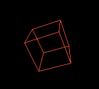 3D wireframe cube GB - GameBrew