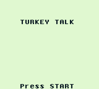Turkey Talk GB - GameBrew