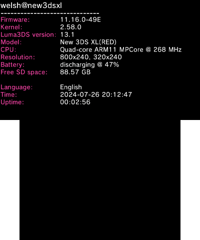 3dsinfofetch - GameBrew