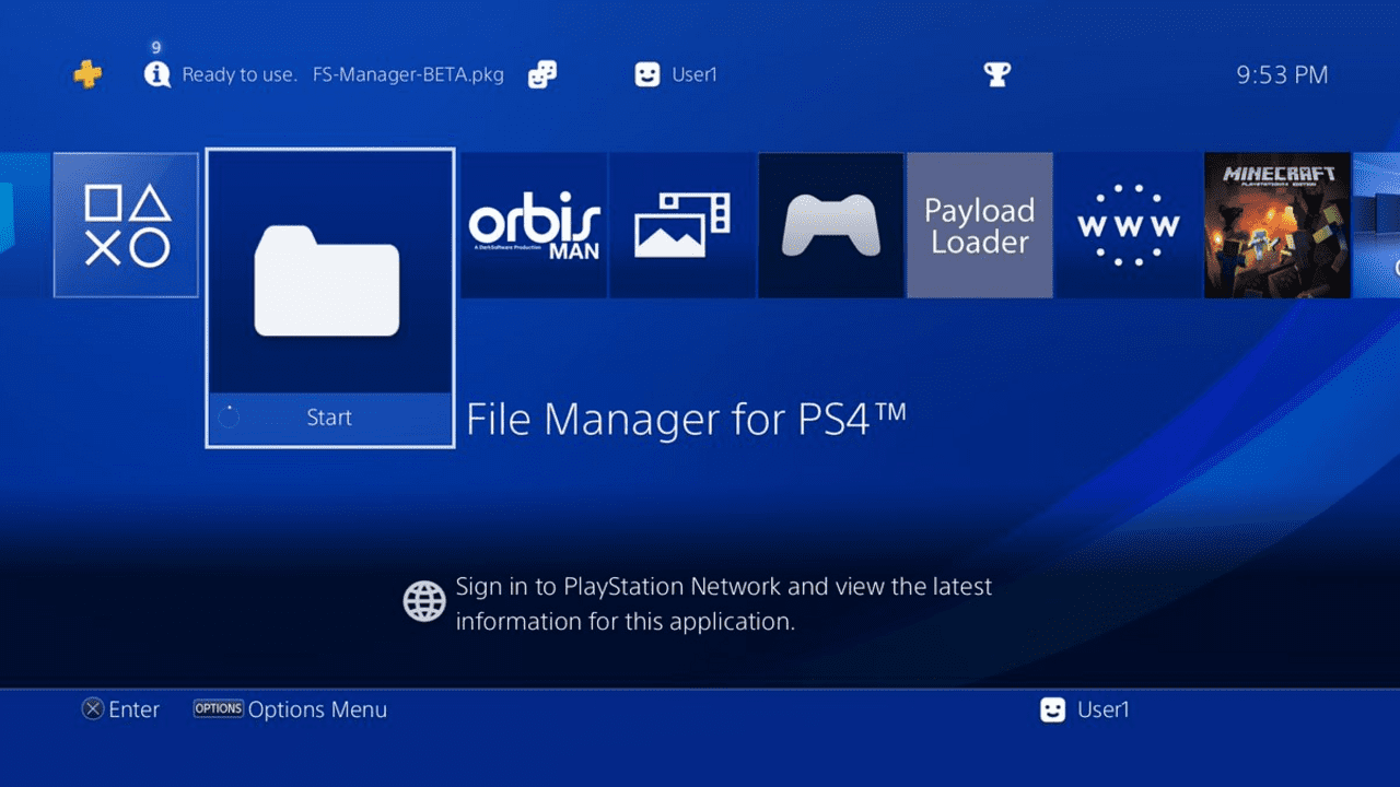 File Manager for PS4 - (File browsers) - GameBrew