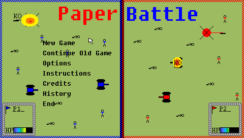 Paper Battle PSP - GameBrew