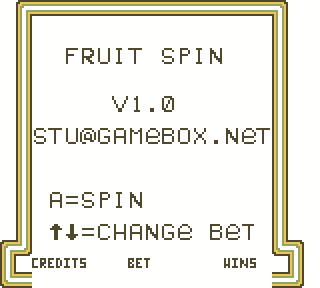 Fruit Spin GB - GameBrew