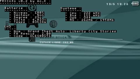 PRXInfo PSP - GameBrew