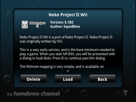 Neko Project II Wii by SquidMan - GameBrew
