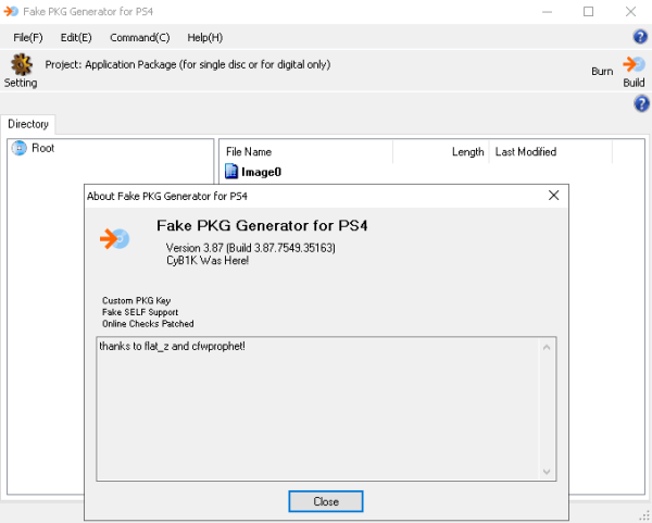 PS4 Fake PKG Tools 3.87 - GameBrew