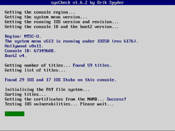 SysCheck Wii - GameBrew